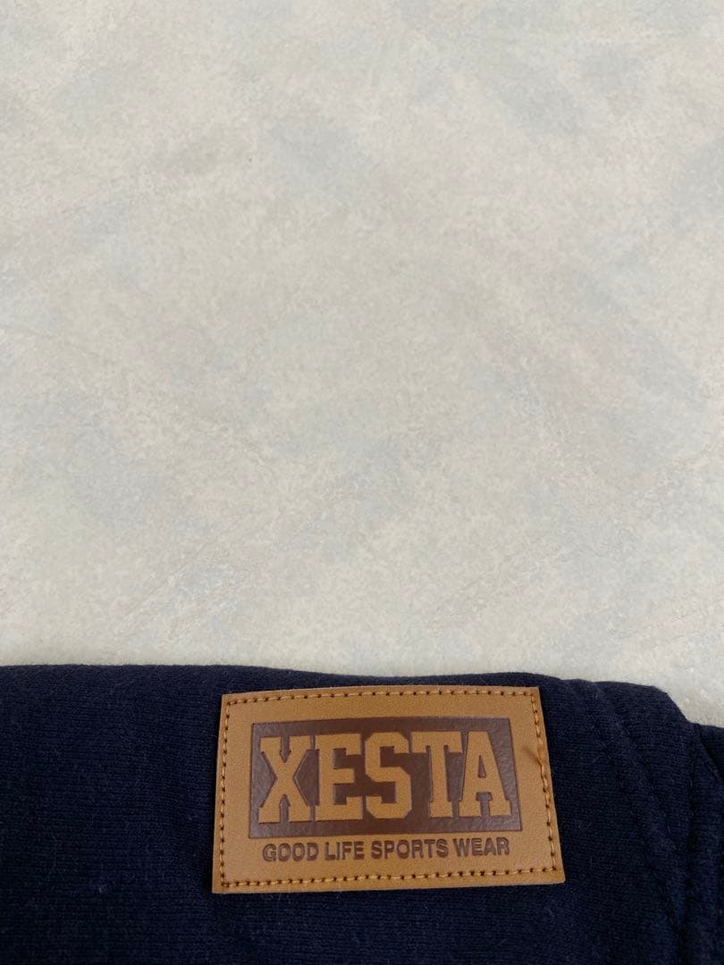 XESTA パーカー M ネイビー ダブルジップ Hoodie ゼスタ 釣り