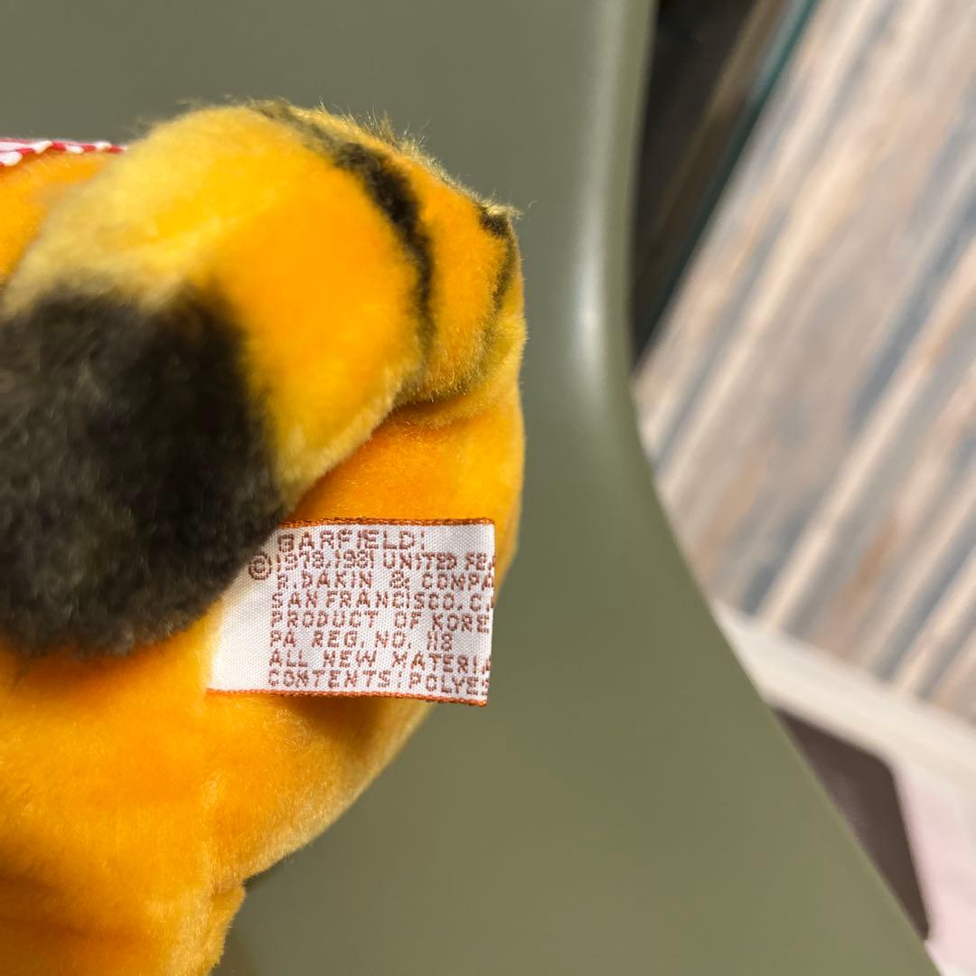 マクドナルド ガーフィールド ぬいぐるみ 1978-1981 ヴィンテージ