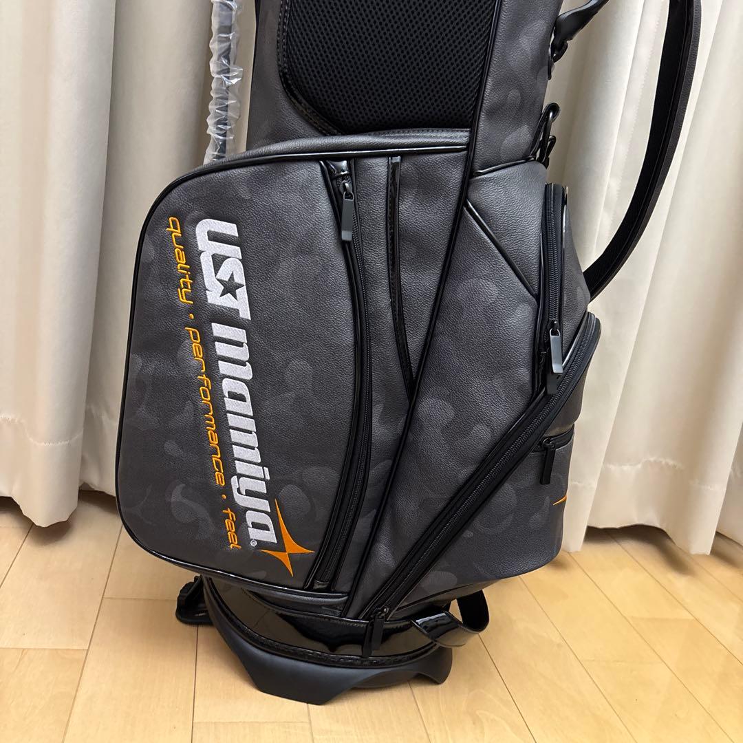 UST mamiya カモフラキャディバッグ スタンド付き