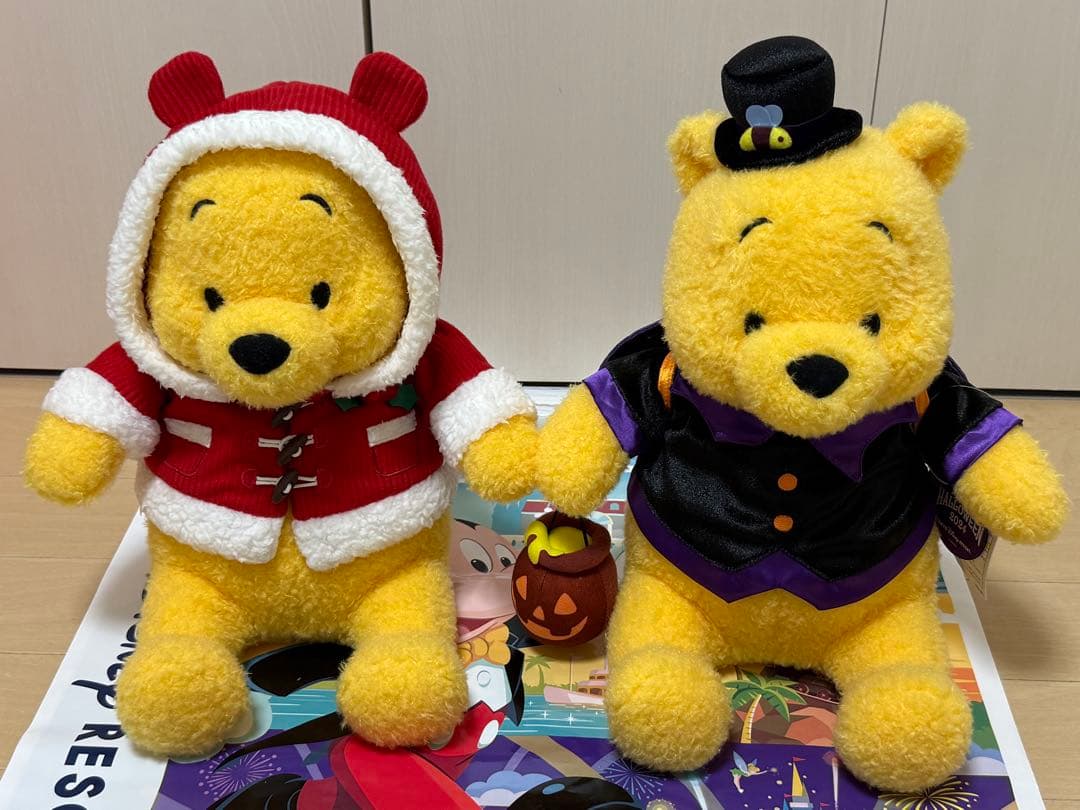 ディズニー　くまのプーさん ぬいぐるみ クリスマス・ハロウィン