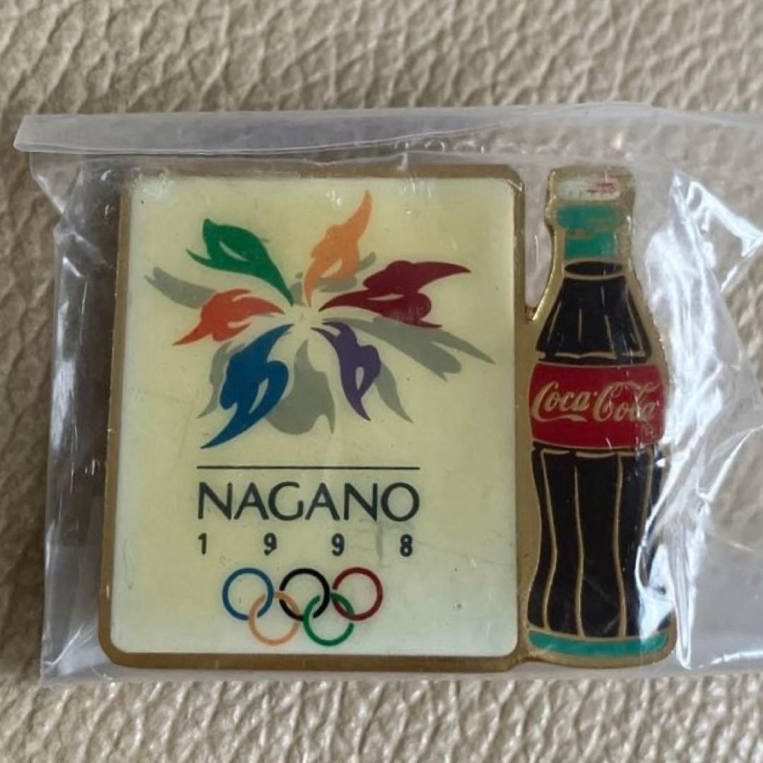 【未開封】1998年長野オリンピック冬季大会 コカコーラ ピンバッジ 5個セット