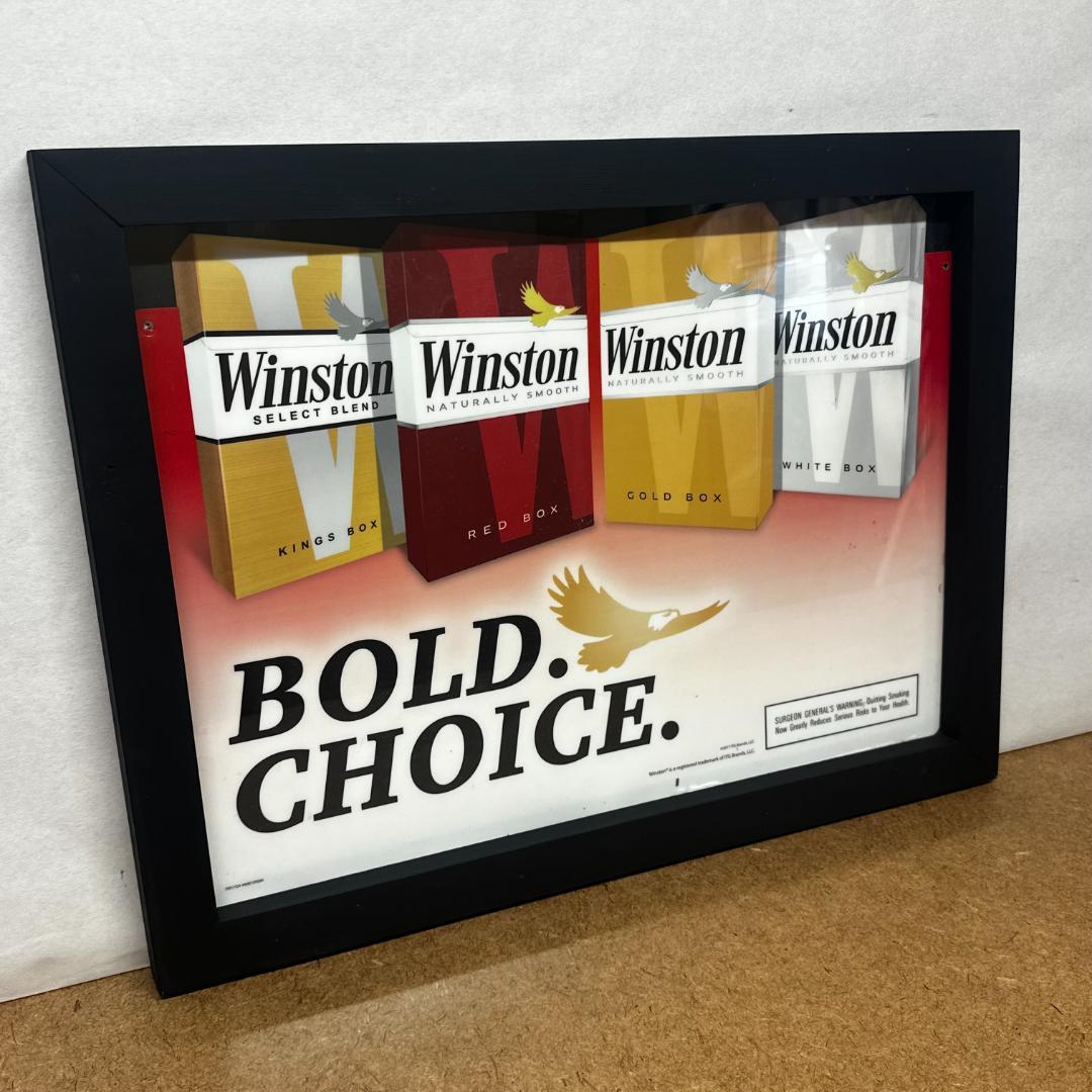 Winston（ウィンストン）BOLD CHOICE アメリカコンビニ広告サイン