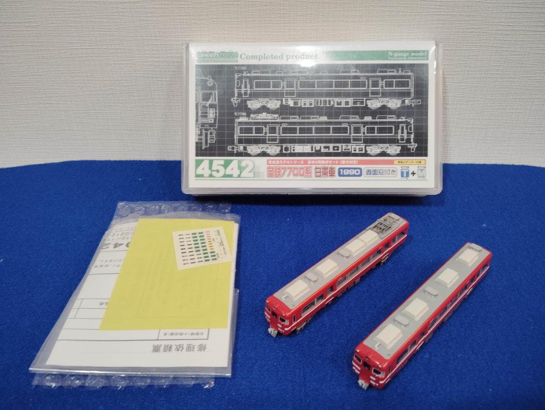 中古　グリーンマックス　1/150 名鉄7700系 白帯車　4542