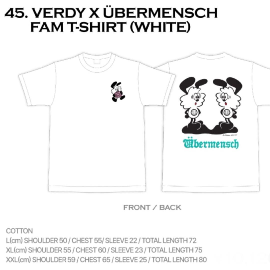 アイドル VERDY x G-DRAGON Ubermensch FAM T-shirt