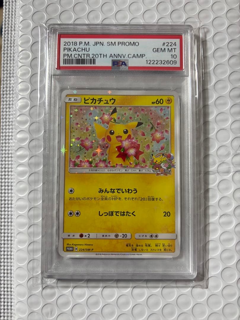 【即日発送】　PSA10 ポケモンカード　ピカチュウ　みんなでいわう　プロモ