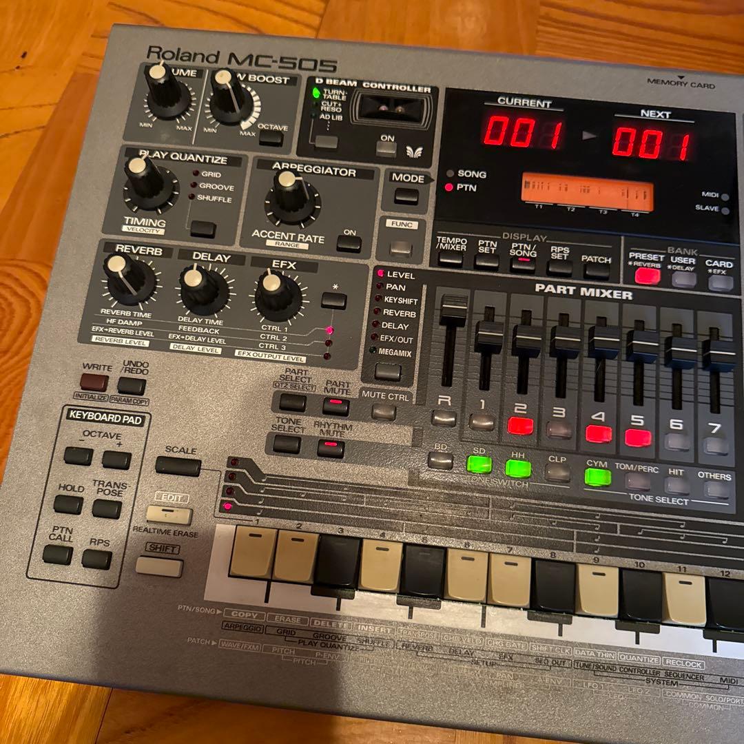 Roland MC-505 シルバー　ヴィンテージ　ジャンク品
