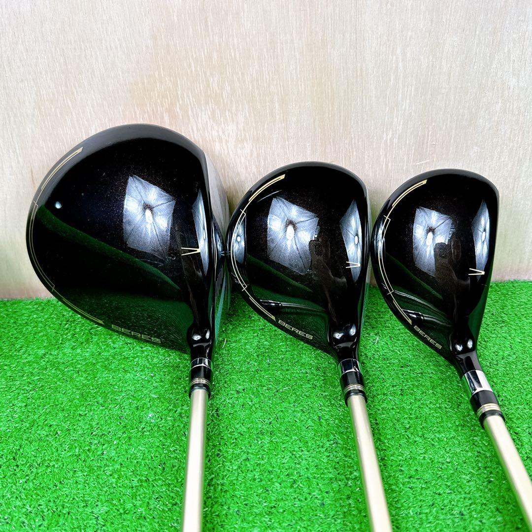 【レフティ】 HONMA BERES09 3S 1W 5W U22 3本 SR