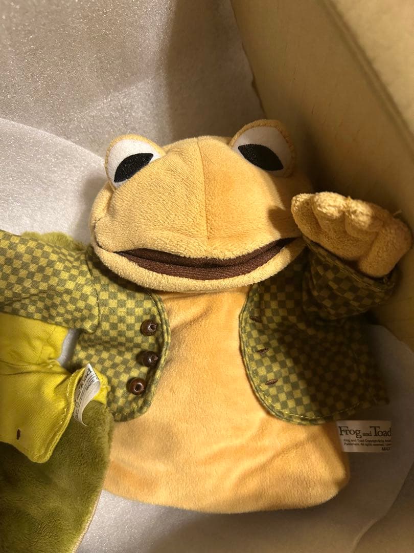 新品 希少 Frog and Toad がまくんとかえるくん パペット