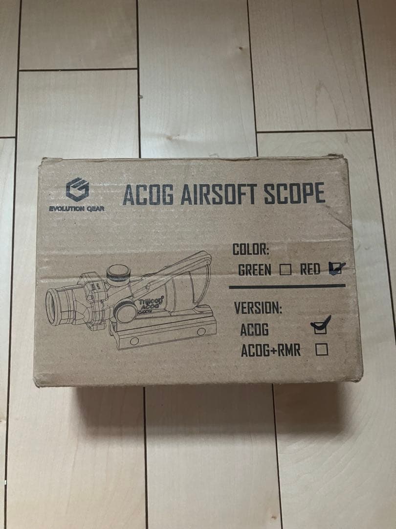 ACOG AIRSOFT グリーン・レッド　evolution gear