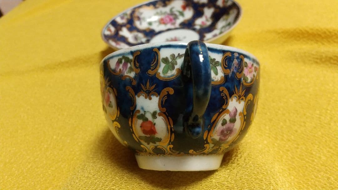 初期 WORCESTER Cup&Saucer(1775年頃)