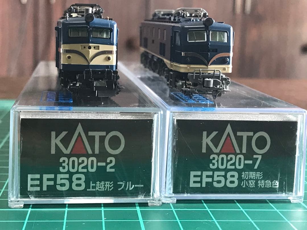 KATO 3020‐2EF58上越形ブルー＋3020-7EF58初期小窓特急色
