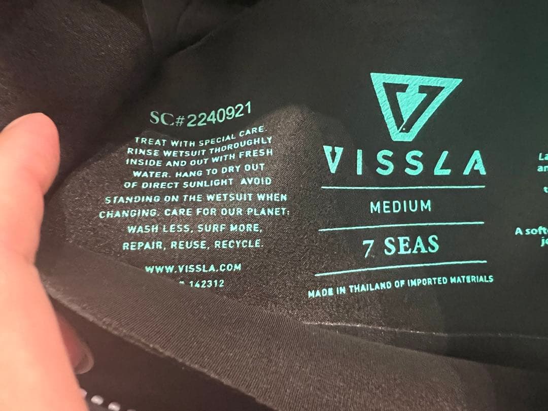 【試着のみ美品】VISSLA セブンシーズ 2-2mm スプリング M ヴィスラ