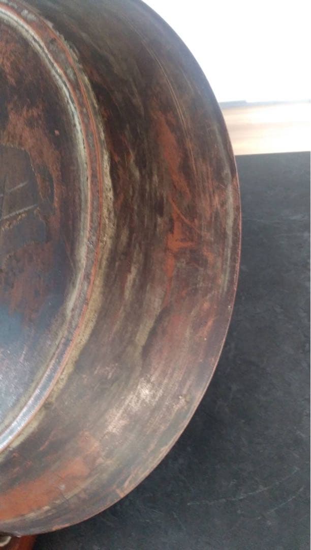 古備前　六古窯　登り窯　江戸時代　天皇家　十二菊紋　胡麻　陶印　大皿　古美術