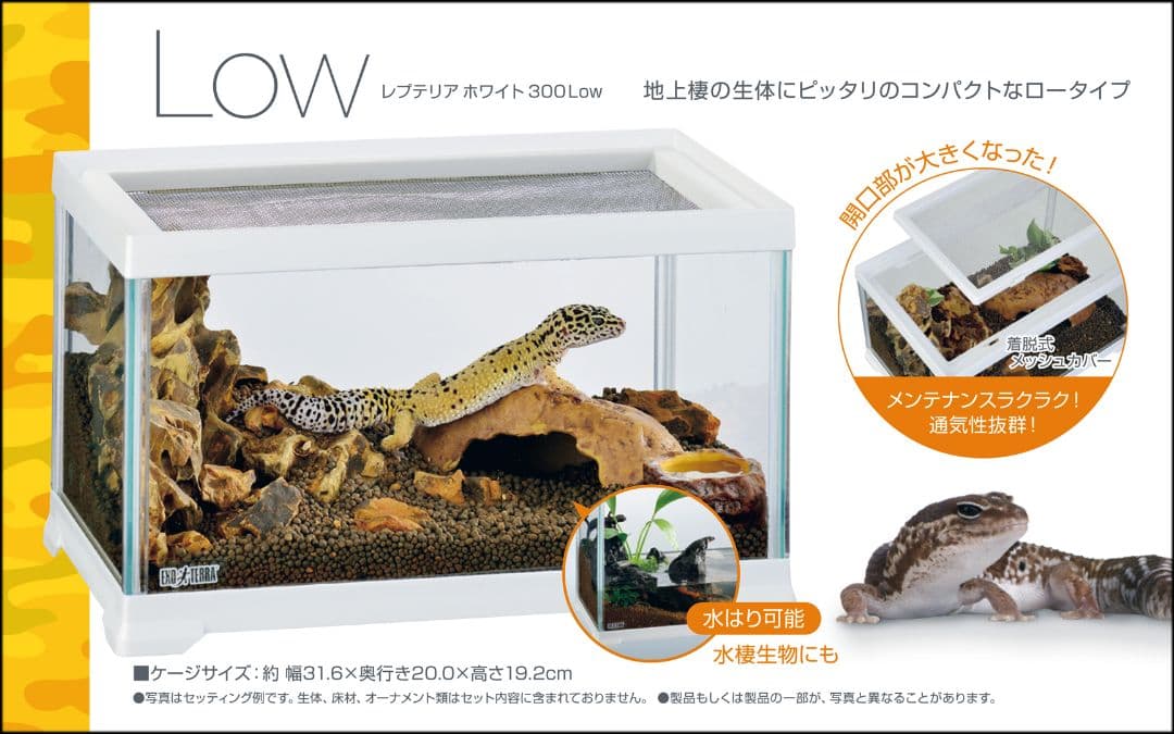 最終値下げ！新品　パネルヒーター付き　 GEX レプテリア ホワイト300Low