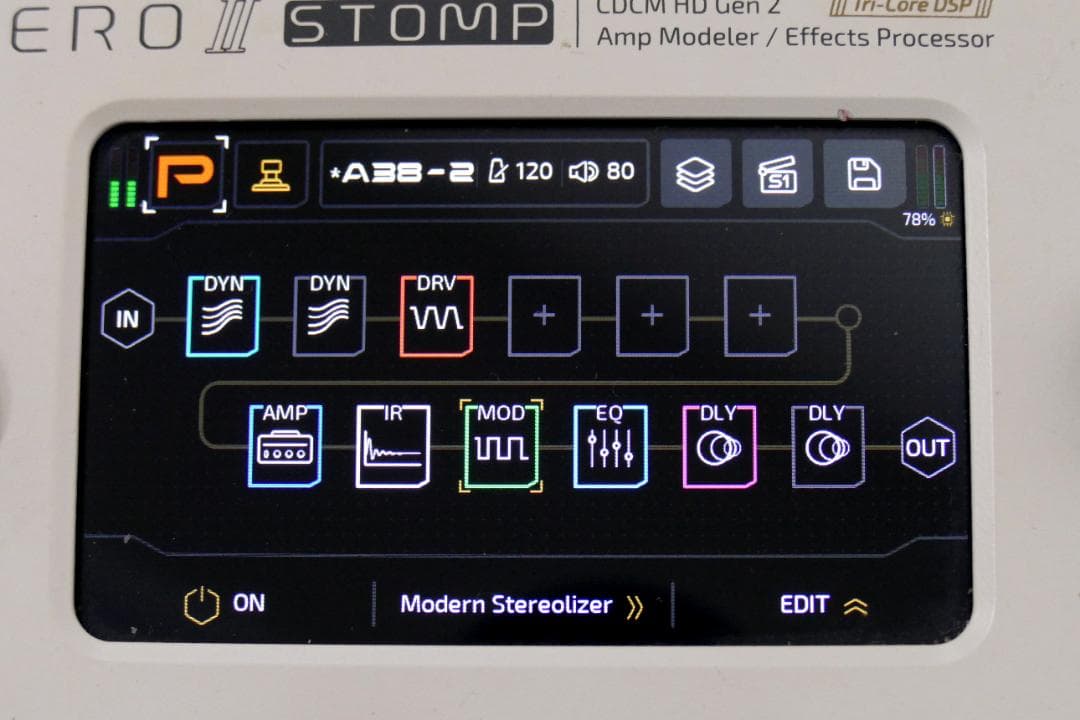 HOTONE AMPERO Ⅱ STOMP 【ファームウェアアップデート済み】