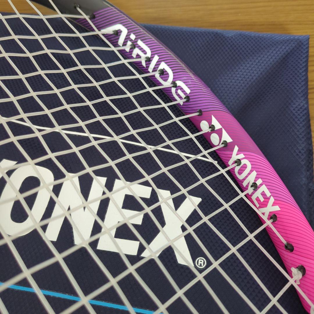 美品　YONEX AIRIDE テニスラケット ピンク ケース付き