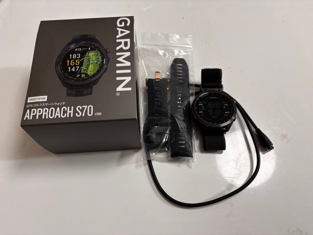 【新品同様GARMIN Approach S70 47mm GPSゴルフウォッチ