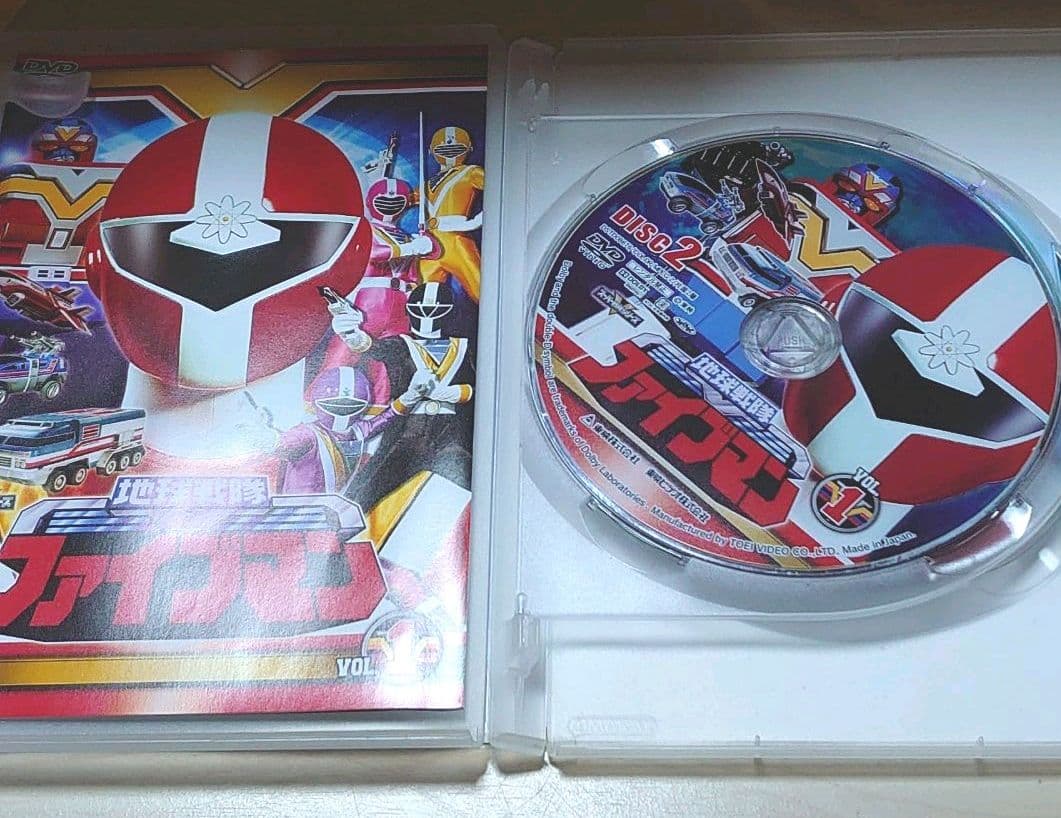 地球戦隊.ファイブマン。DVD全5巻セット。