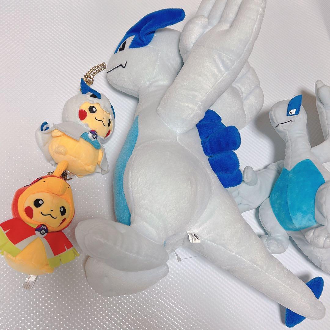 ぽんちょ　ピカチュウ ルギア　ホウオウ　ポケモン　ぬいぐるみ　ピカチュウ