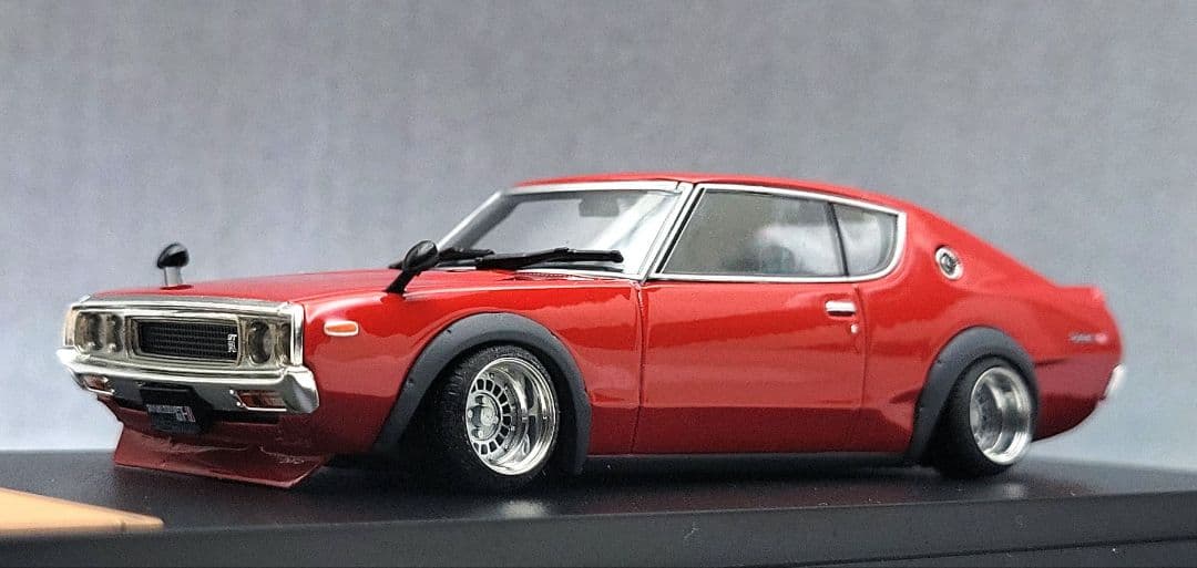 1/43　スカイライン改　ケンメリ2Dr　GT-Rフォーカス　アルミ製　深リム
