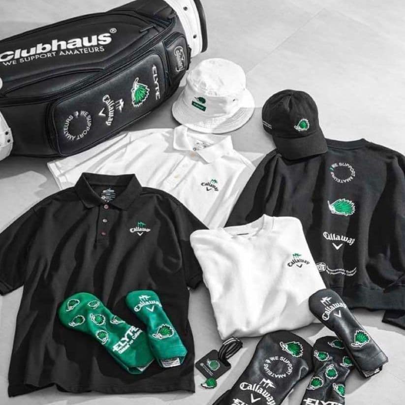Clubhaus × Callaway コラボポロシャツブラック