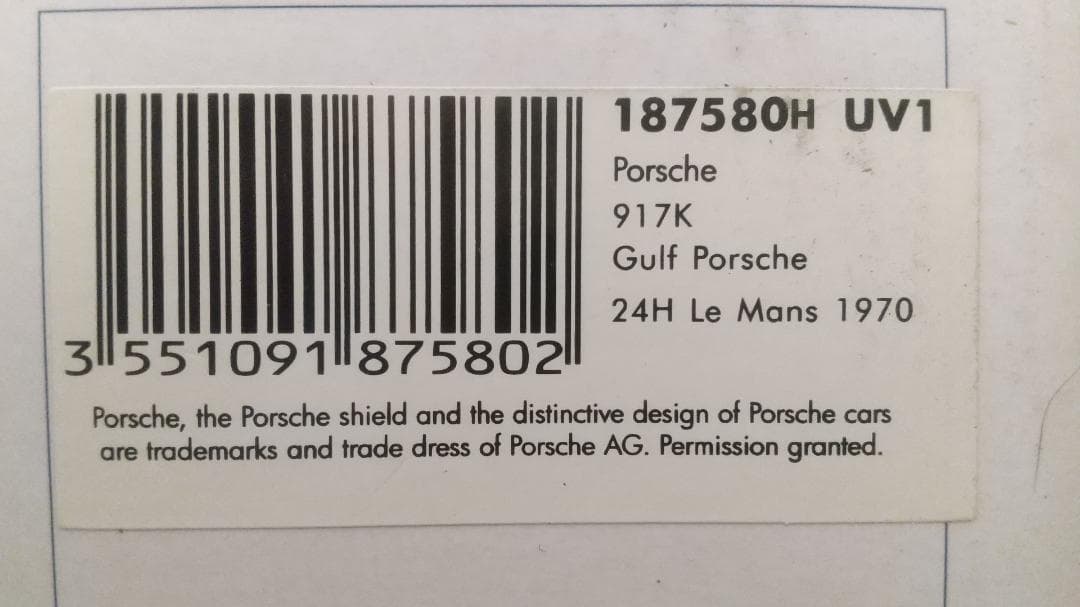 NOREV 1/18 Porsche 917K 1970 限定版