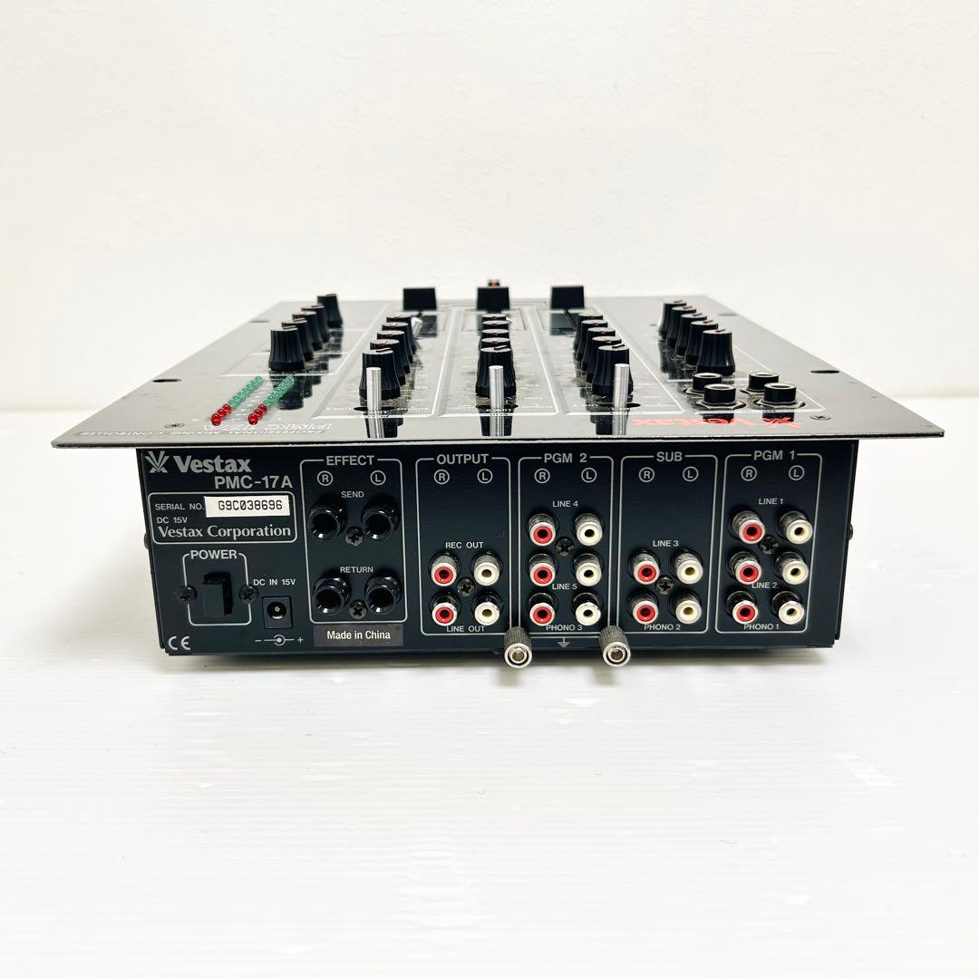 希少動作品 Vestax 3ch DJミキサー PMC-17A ベスタクス