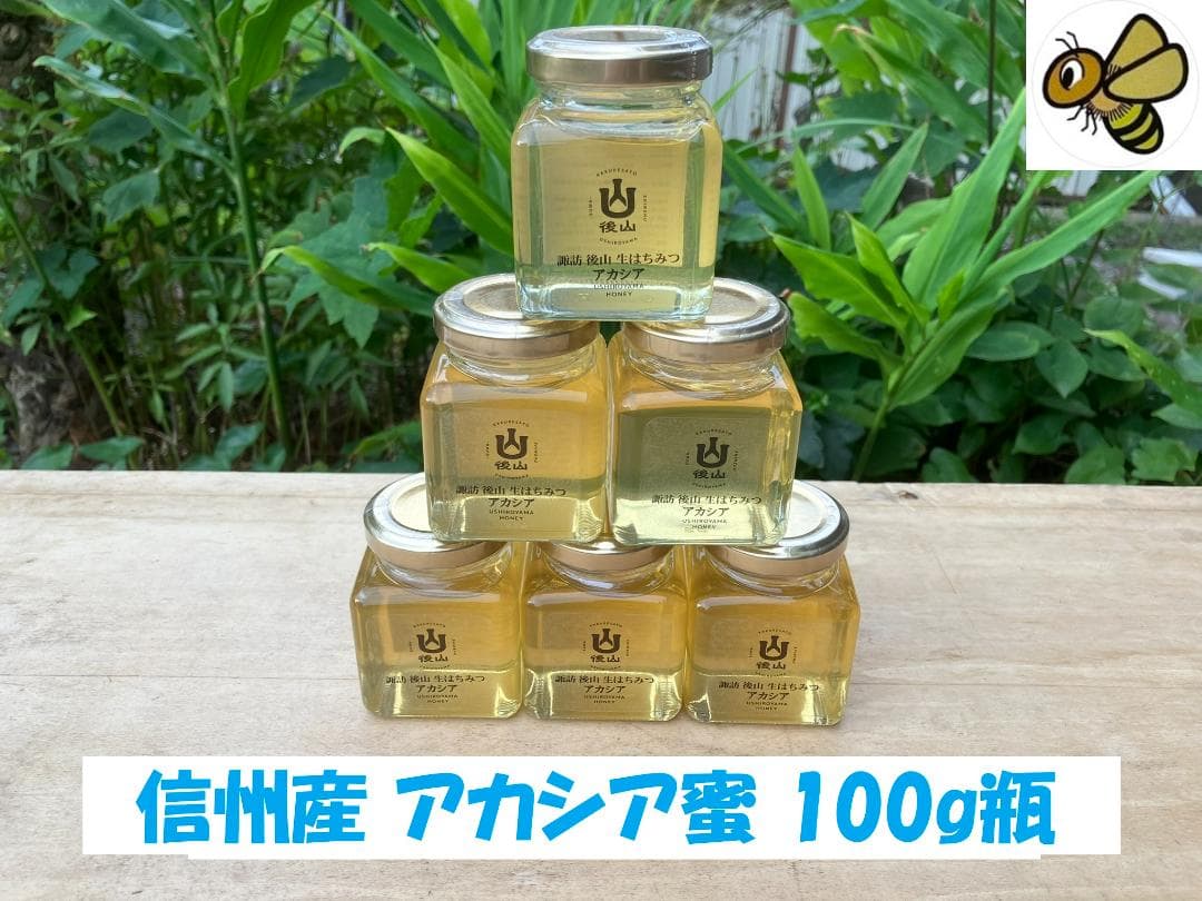 【ぱーる。】 国産蜂蜜 アカシア蜜 1000g 2本/100g 6本