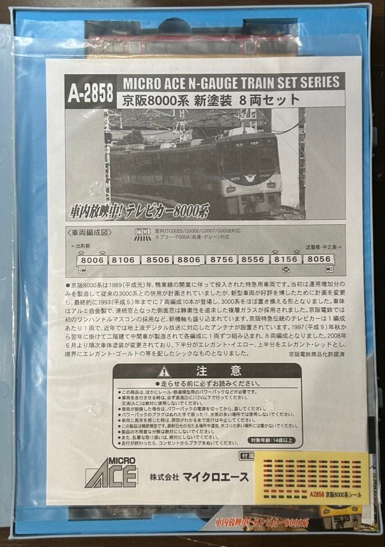 A-2858 京阪8000系　新塗装　8両セット