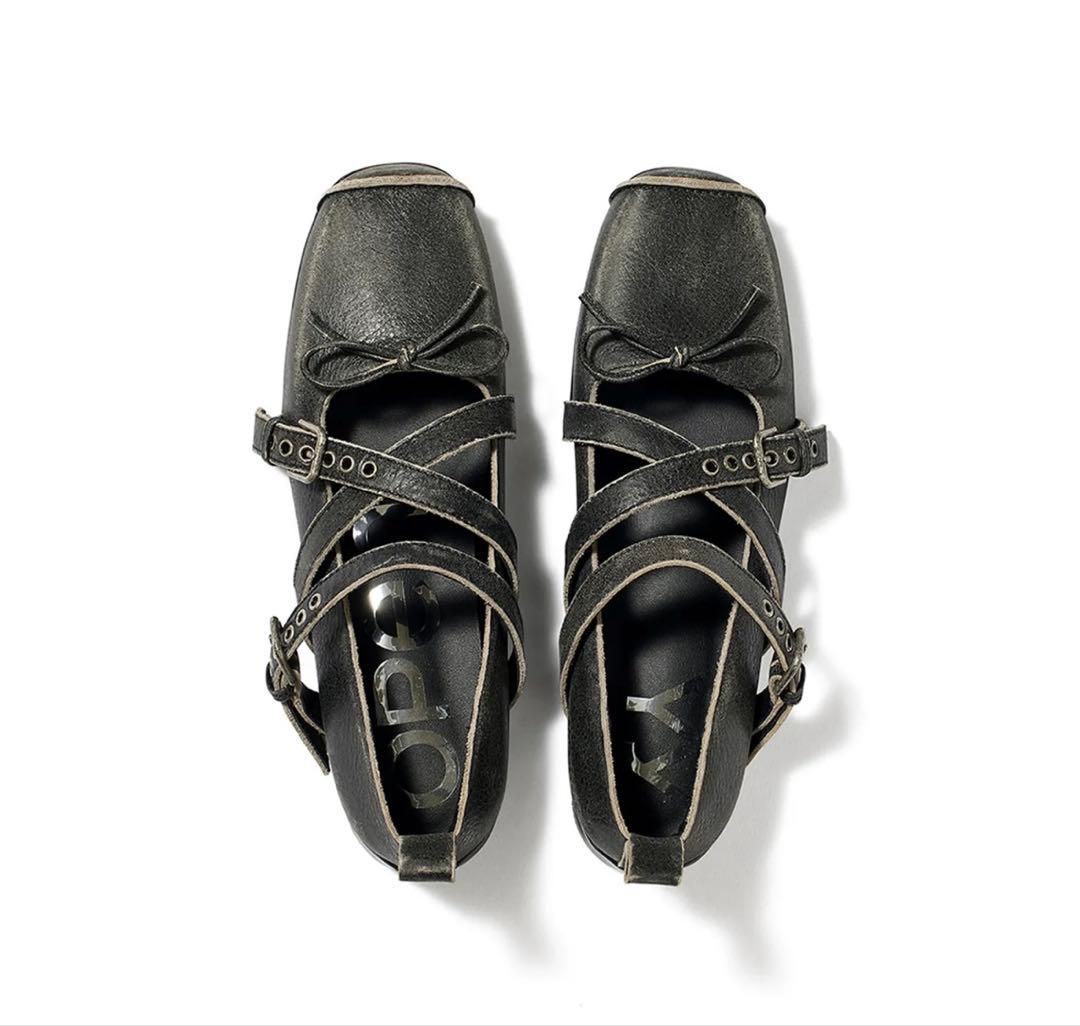 バレエ OPEN YY Cross Buckle Ballet Flats