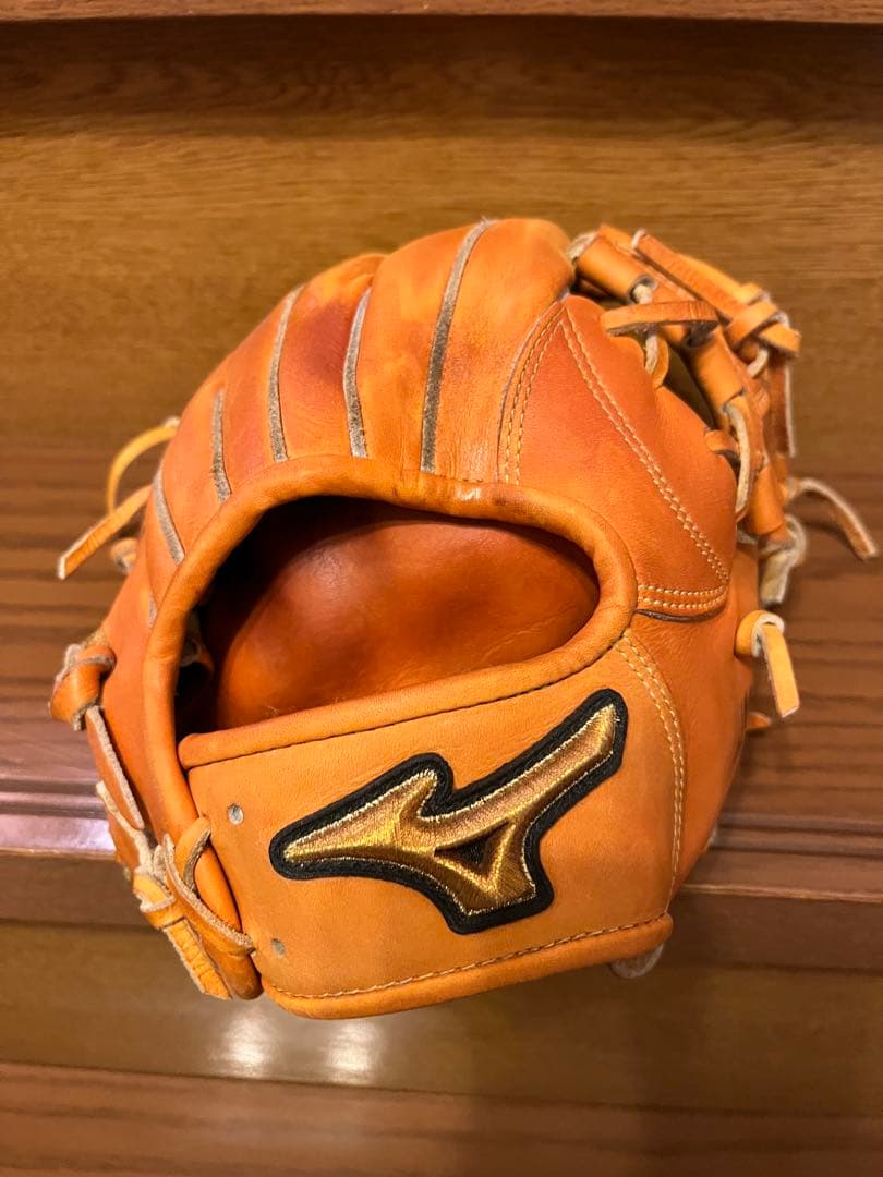 Mizuno Pro 軟式グローブ オレンジ