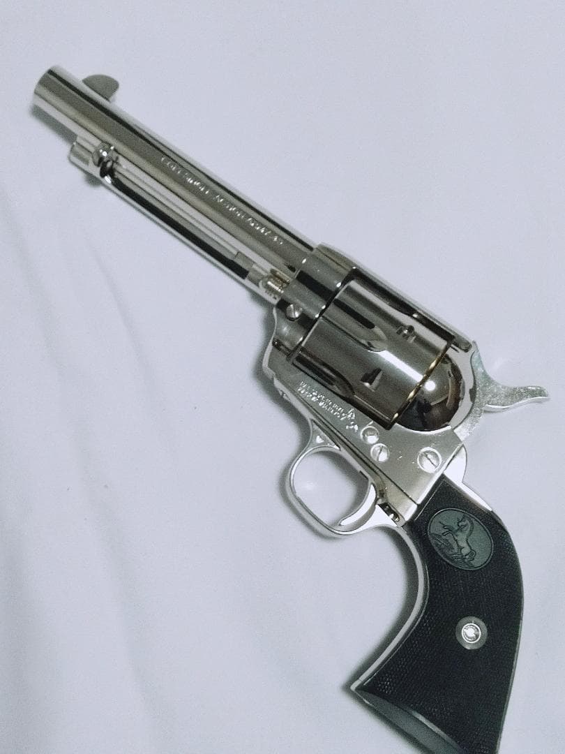 美品 タナカ ガスガン COLT S.A.A .45 4-3/4インチ　ニッケル