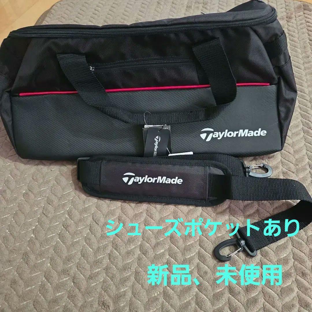 TaylorMade ゴルフバッグ 黒 赤ライン