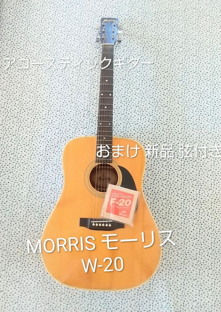 MORRIS モーリス アコースティック フォーク ギター W-20 おまけ 弦