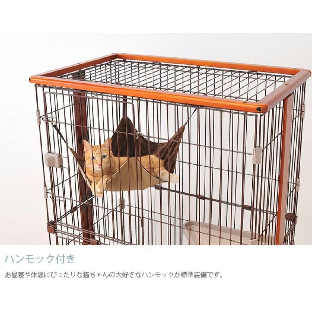 新品✨️ボンビアルコン 木製キャットケージ3段 177cm猫ゲージ