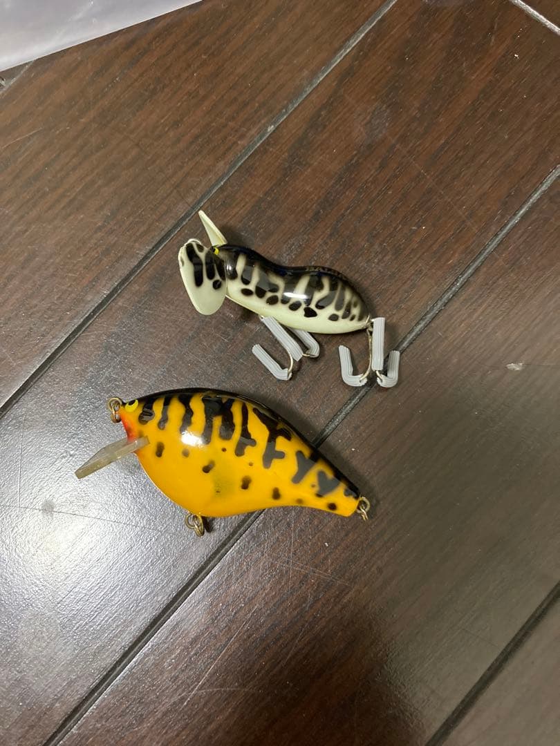 バルサ50 クランクベイト西岡サイン付きとラージーマウス　当時物