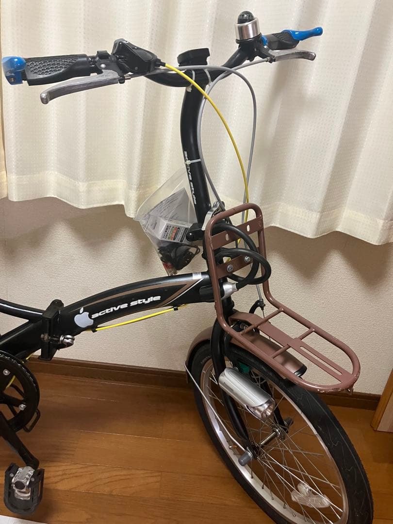 個人、折りたたみ自転車「active style. appleステッカー取説付き