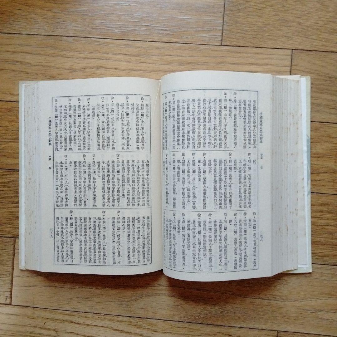 書道、水墨画珍貴古籍善本収蔵辞書[中國畫家大辭典]1934年版影印1982年複製