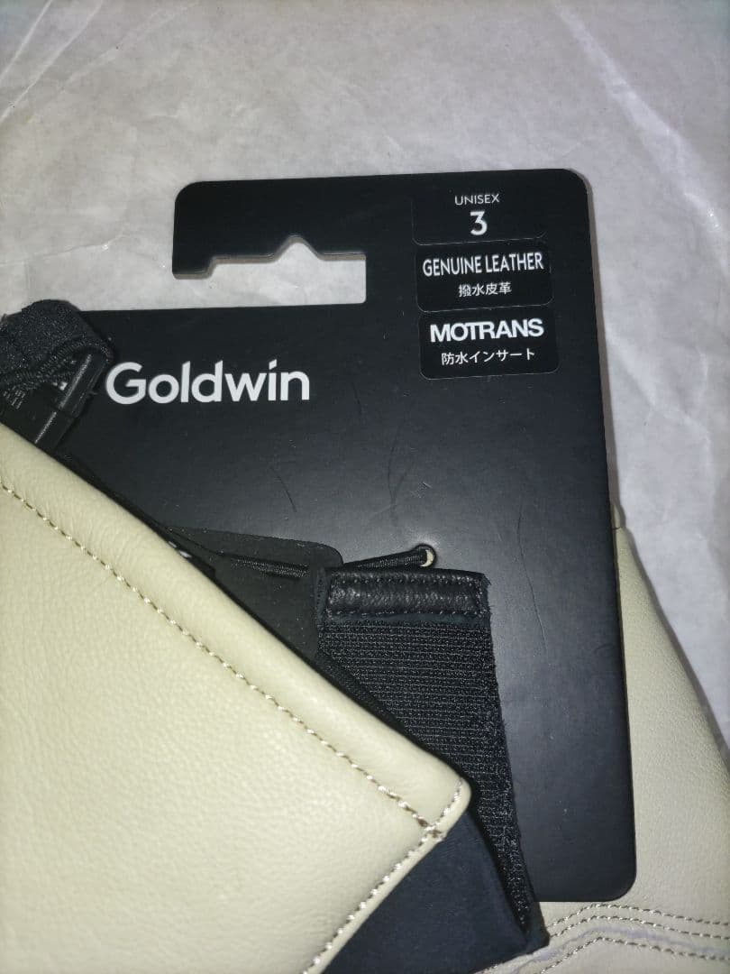 d新品タグ付 25/26 GOLDWIN Leather 3-fingerグラブ