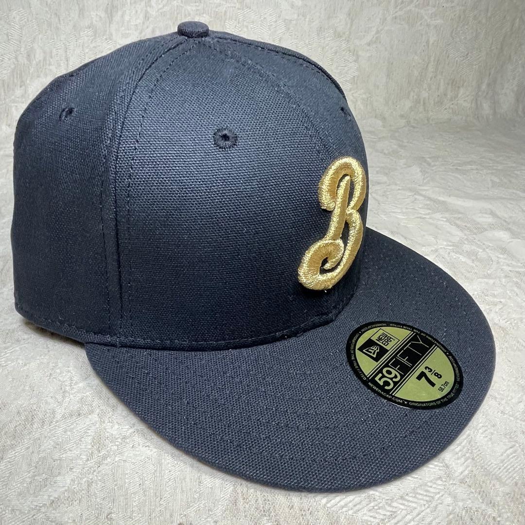 未使用！ 横浜ベイスターズ NEW ERA キャップ 旧ロゴ β ベータ 黒 金