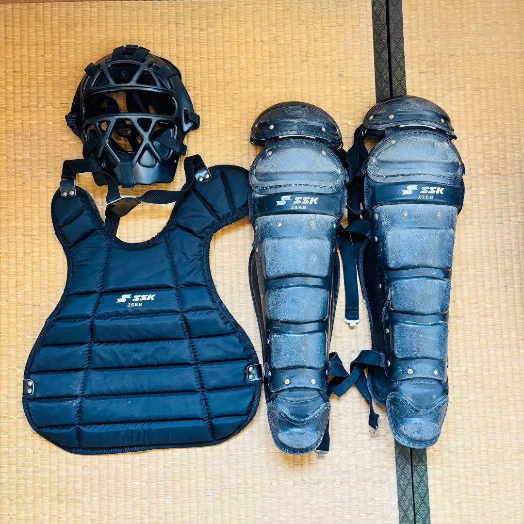 SSK キャッチャー防具セット　ヘルメット無し 軟式野球用