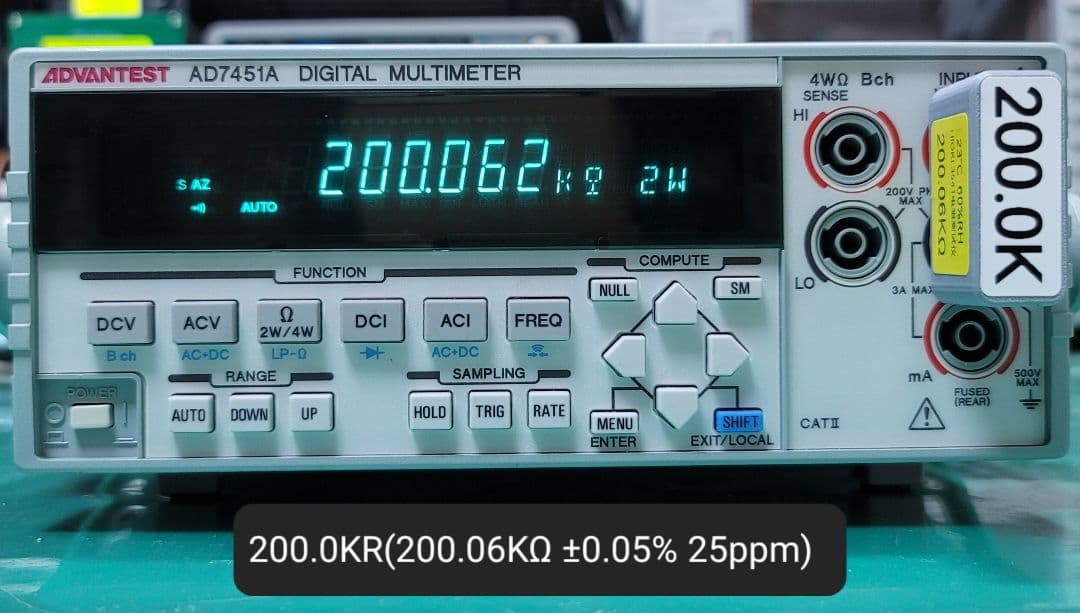 動作良好 ADVANTEST AD7451A デジタルマルチメーター