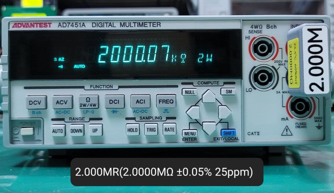 動作良好 ADVANTEST AD7451A デジタルマルチメーター