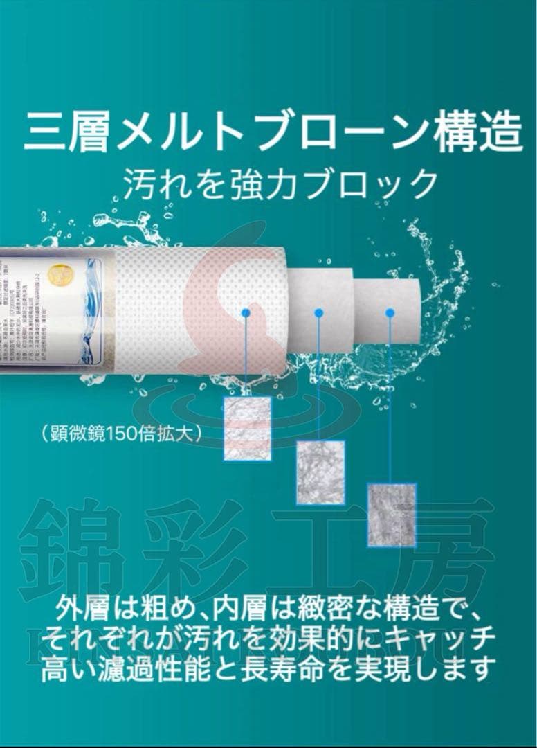 お得4セット 水槽浄水器セディメントフィルターPPF CTO ヤシガラ活性炭