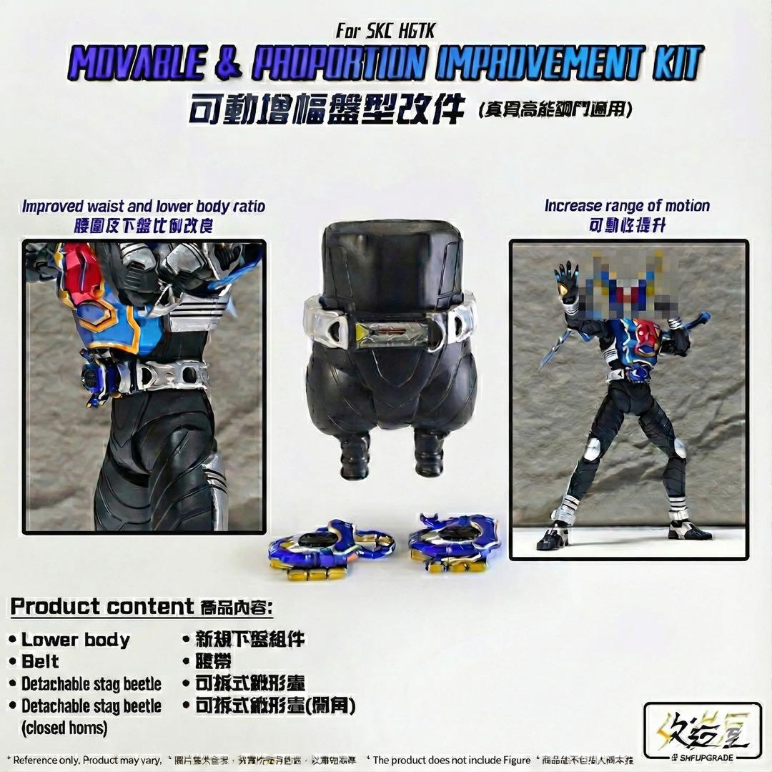 【新品未開封】真骨彫仮面ライダーガタック　ハイパーフォーム用　腹腰パーツセット