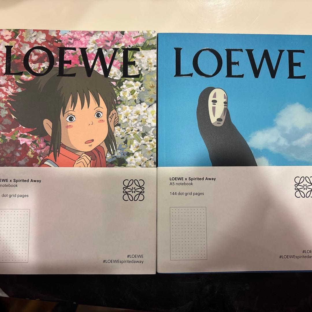 【限定】ロエベ 千と千尋の神隠し　ノート　カオナシ　千尋　ジブリ　LOEWE