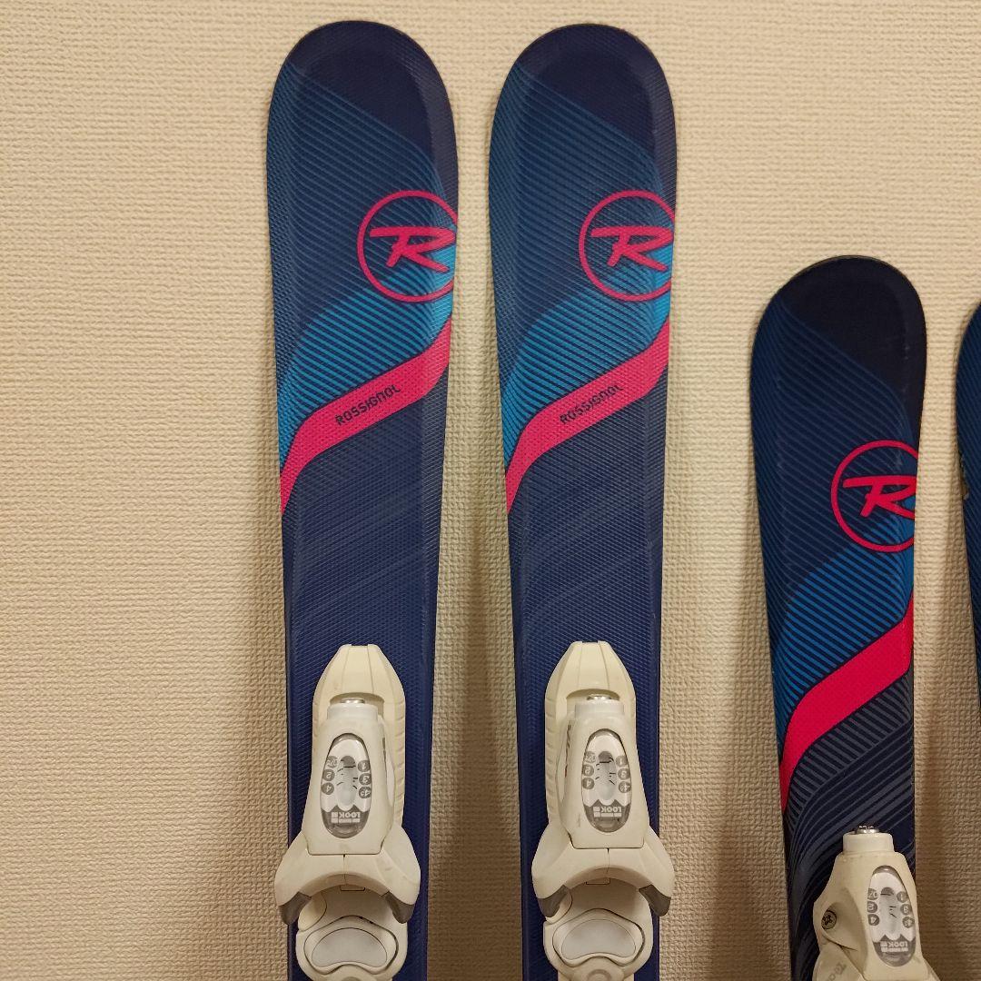 Rossignol スキー板 92cm 104cm セット　青/ピンク