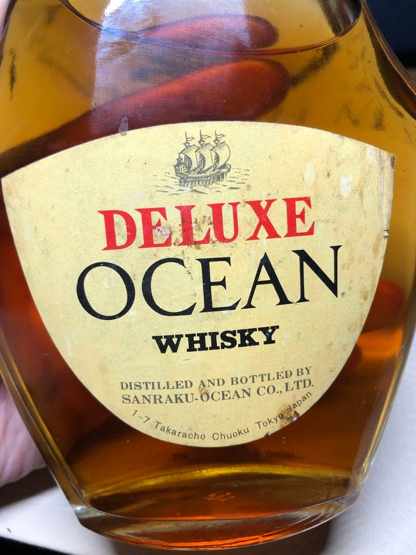 古酒。三楽デラックスオーシャン ウイスキーDELUXE OCEAN WHISKY