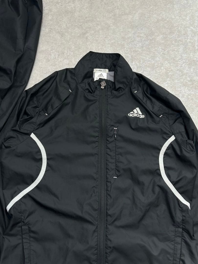 美品 セットアップ adidas ナイロン 上下 ジャケット パンツ S