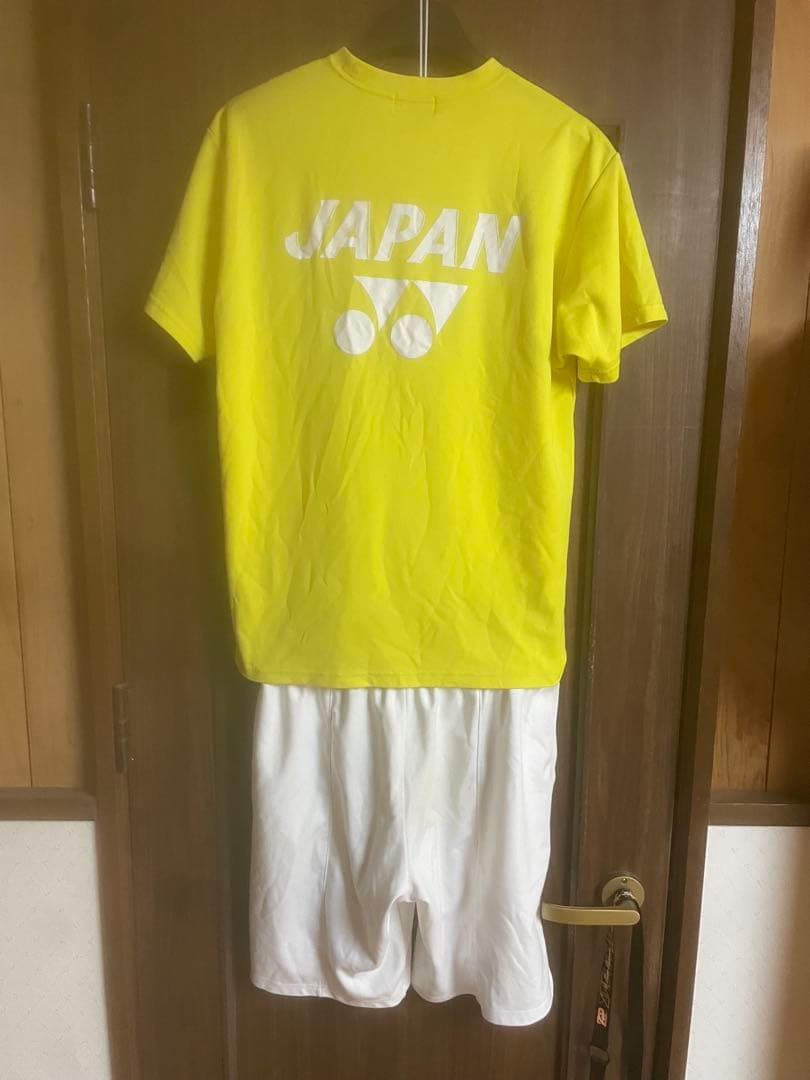 yonex 日本代表上下セット　黄色